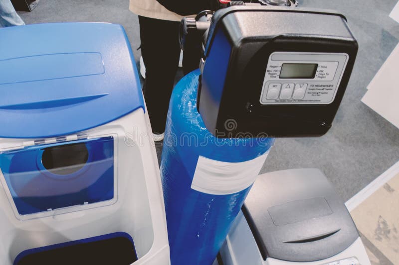 System for Purification and Deep Softening of Water Stock Photo - Image ...