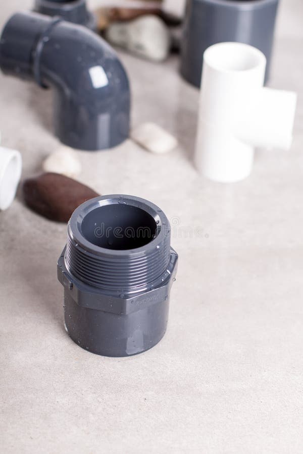 System PVC-U fittings stock photo. Image of pipe, coupler - 63918212