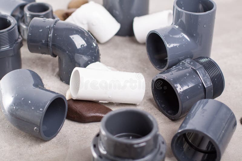 System PVC-U fittings stock photo. Image of cpvc, fitter - 63918506