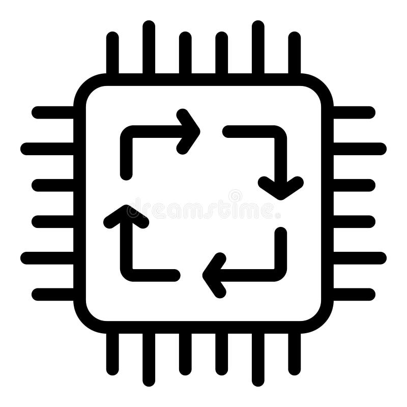 System Regeneration Icon, Outline Style Stock Vector - Illustration of ...