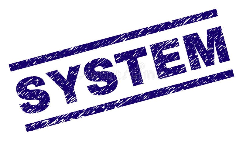 Scratched Textured SYSTEM Stamp Seal Stock Vector - Illustration of ...