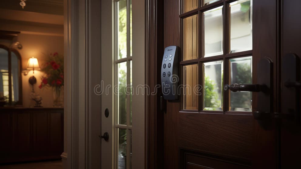 System security doors stock illustration. Illustration of protection ...