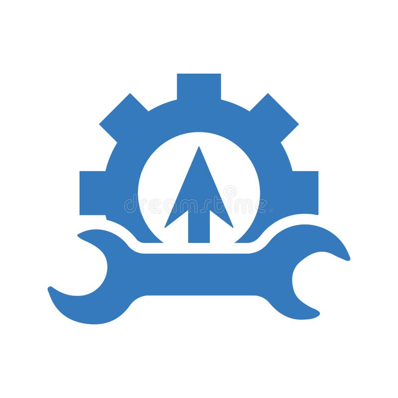 System Settings, Business Tools Icon. Blue Color Vector Graphics Stock ...