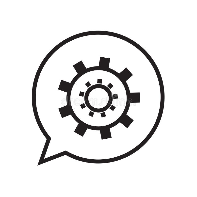 Settings Icon Vector Sign and Symbol Isolated on White Background ...