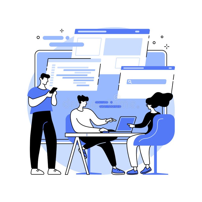 System Software Development Abstract Concept Vector Illustration. Stock ...