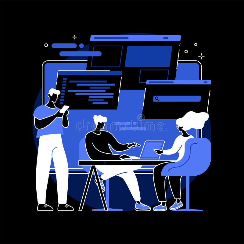 System Software Development Abstract Concept Vector Illustration. Stock ...