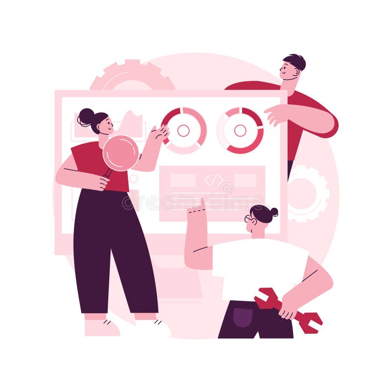 System Software Development Abstract Concept Vector Illustration. Stock ...