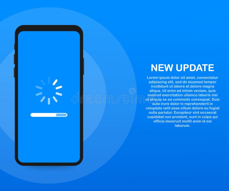 System Software Update, Data Update or Synchronize with Progress Bar on ...