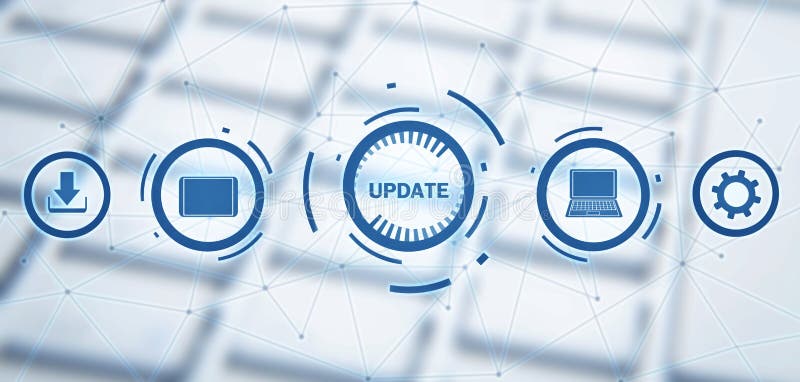 Software Update on Computer for Modish Version of Device Software Stock ...