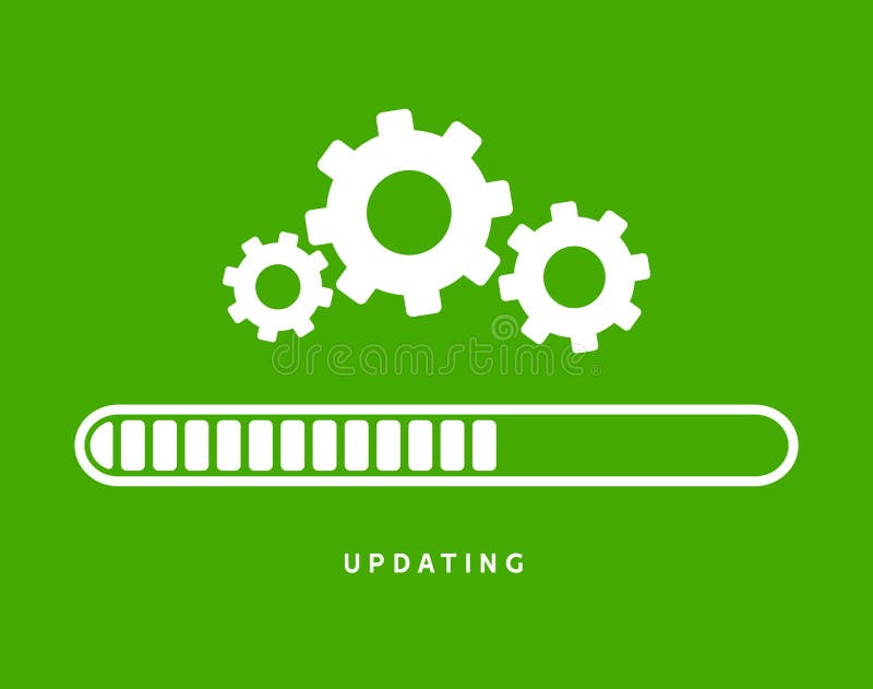 System Software Update Or Upgrade Application Loading Process Symbol