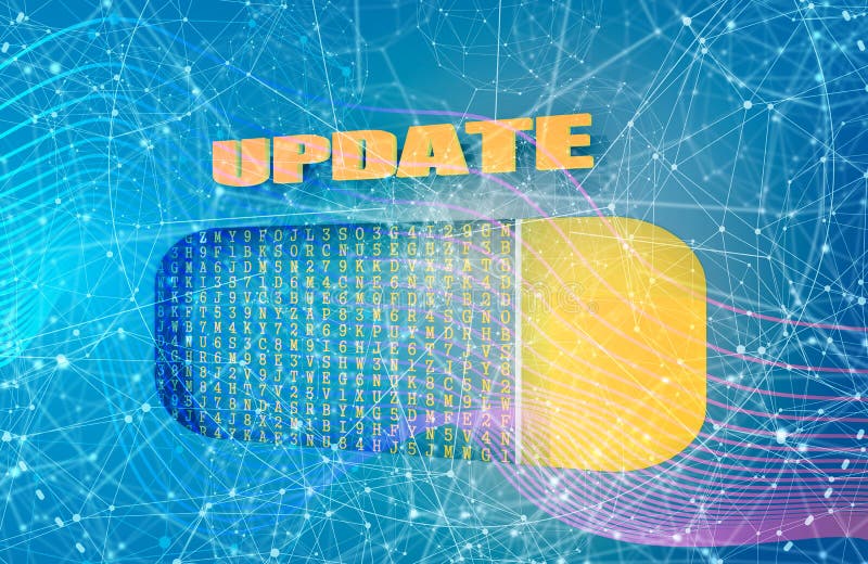 System Software Update and Upgrade Concept. Loading Process Bar Stock ...