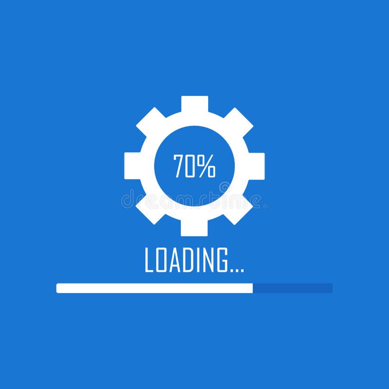 System Software Update and Upgrade Concept. Loading Process Screen ...