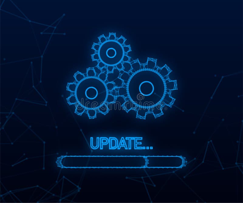 System Software Update or Upgrade Plexus Icon. Banner New Update, Badge ...