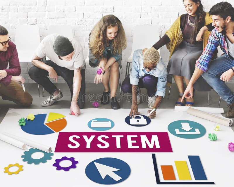 System Structure Technology Graphic Concept Stock Photo - Image of ...
