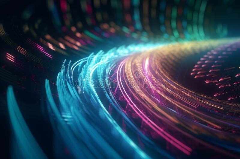 System Technology Network Processor. Generate Ai Stock Illustration - Illustration of macro ...