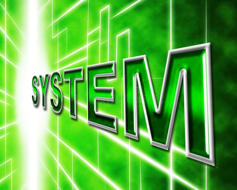 System Technology Represents High-Tech Systems and Digital Stock ...