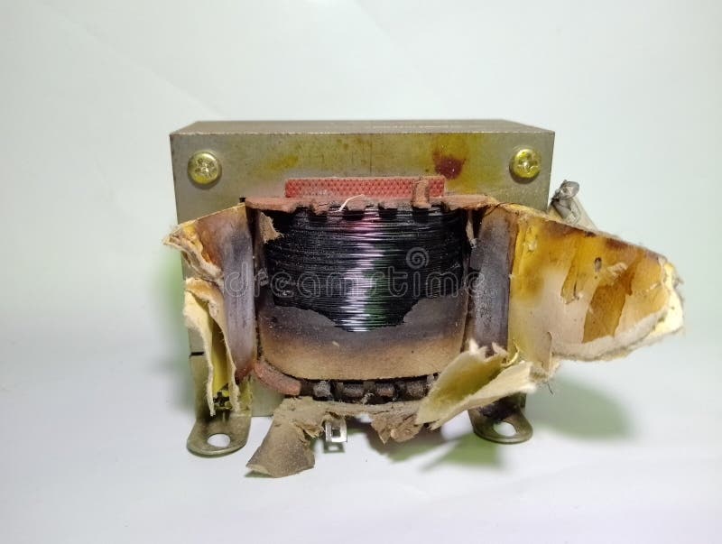 A System Transformer Caught Fire. Stock Photo - Image of lower, iron ...