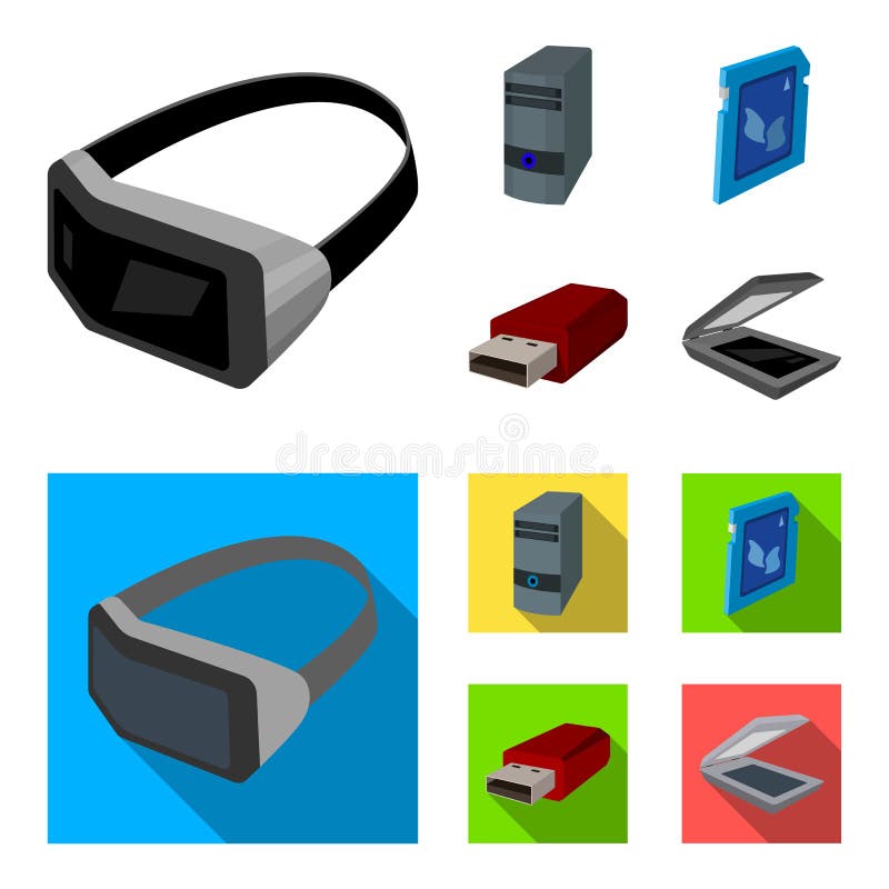 A System Unit, a Flash Drive, a Scanner and a SD Card. Personal ...