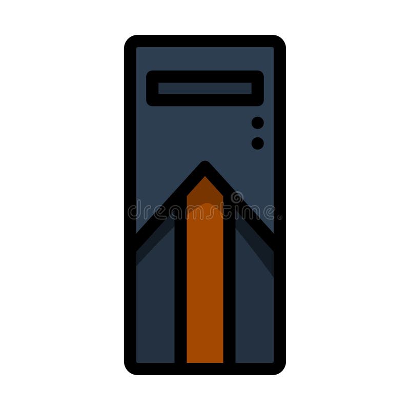 System Unit Icon stock vector. Illustration of power - 215219100