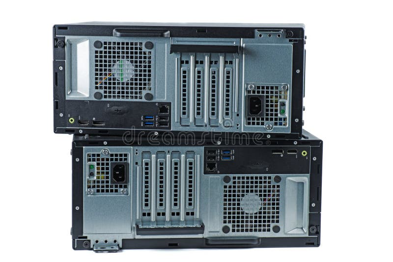 System Unit Isolated on a White Background Stock Photo - Image of ...