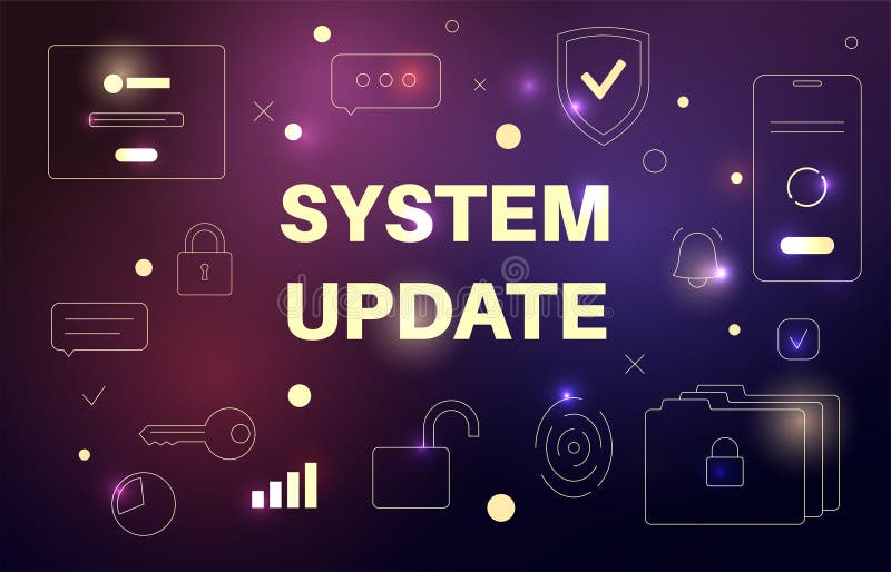 System update concept stock illustration. Illustration of upgrade - 339984092