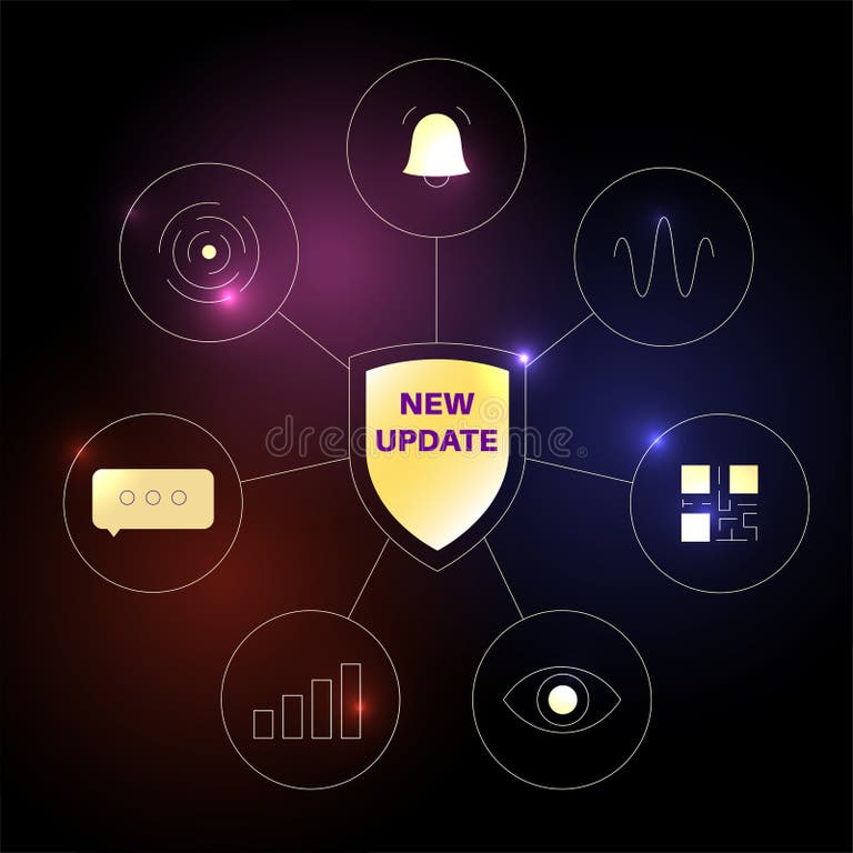 System update concept stock vector. Illustration of notification - 340736298