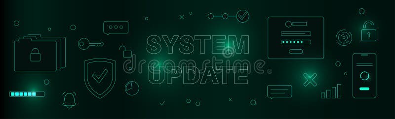 System update concept stock vector. Illustration of application - 341542657