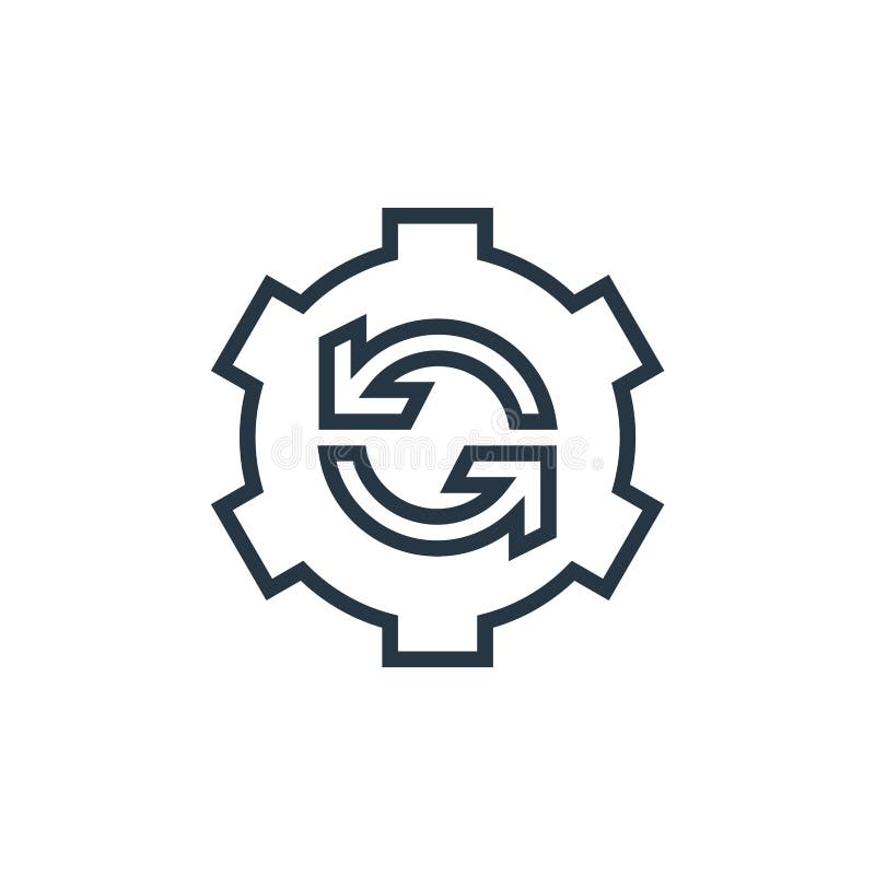 System Update Icon Vector from Business Marketing Concept. Thin Line ...