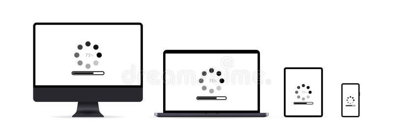 System Update. Laptop, Mobile, Phone, Tablet. Software Update in ...