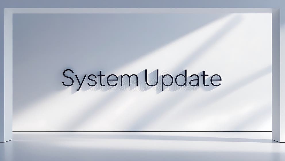 System Update Notification in a Modern Environment with Natural Light ...