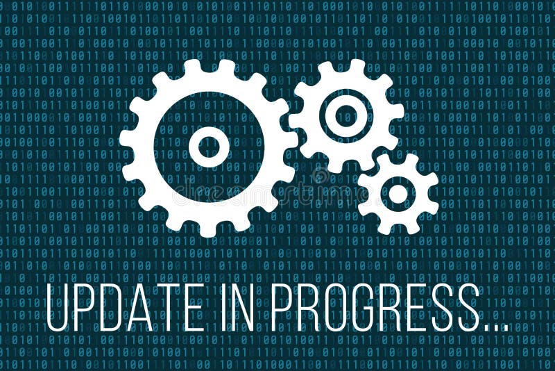 Update in progress stock illustration. Illustration of solution - 123802837