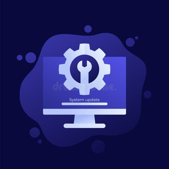 System Update, Software Upgrade Icon Stock Vector - Illustration of ...