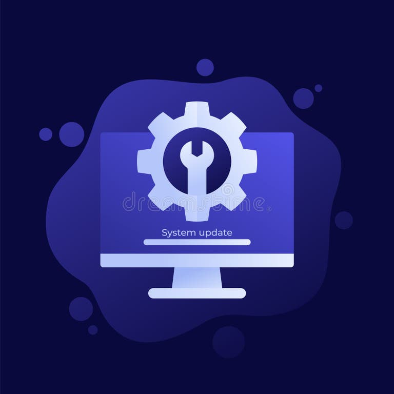 System Update, Software Upgrade Icon Stock Vector - Illustration of ...