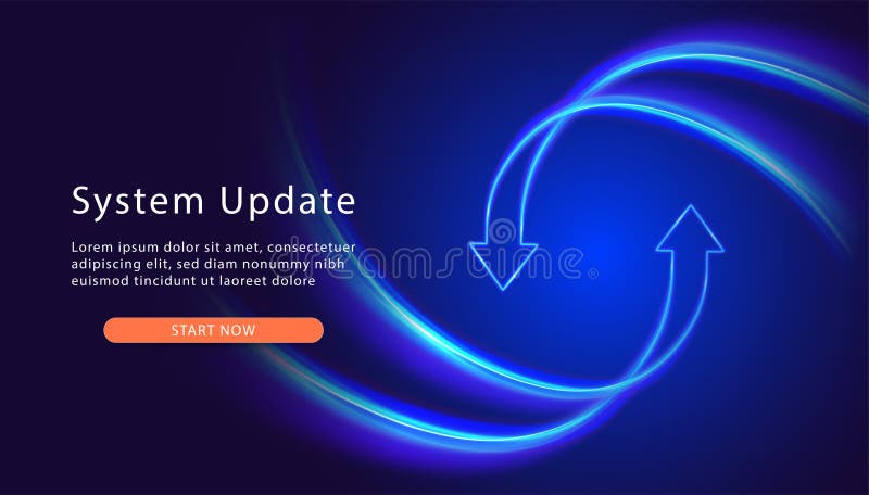 Update or Synchronization Icon. Abstract 3d Low Polygonal Robot Holding Update or Sync Sign ...