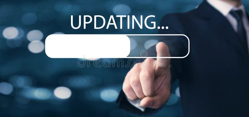 System Updating. Process App Update Stock Illustration - Illustration ...