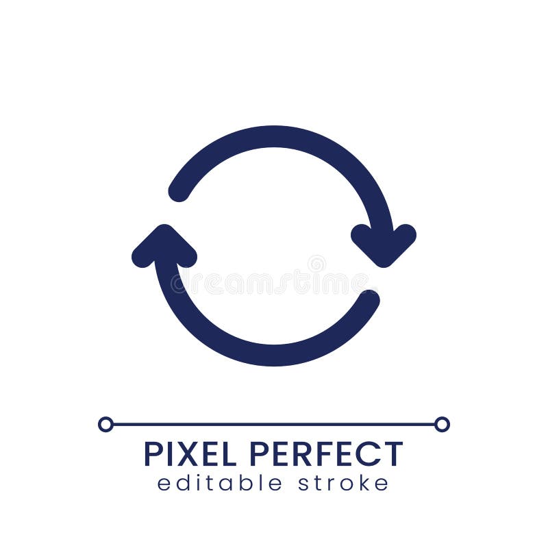 System Upgrade Pixel Perfect Linear Ui Icon Stock Vector - Illustration of patch, button: 258231996