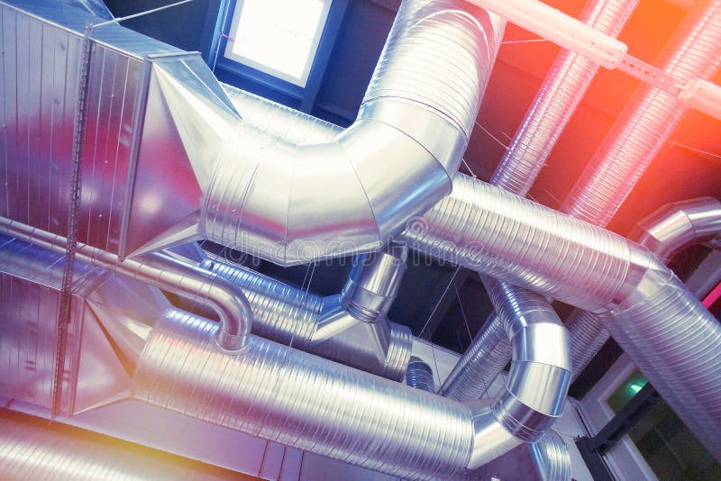 Ventilating pipes stock photo. Image of conditioning - 23662172