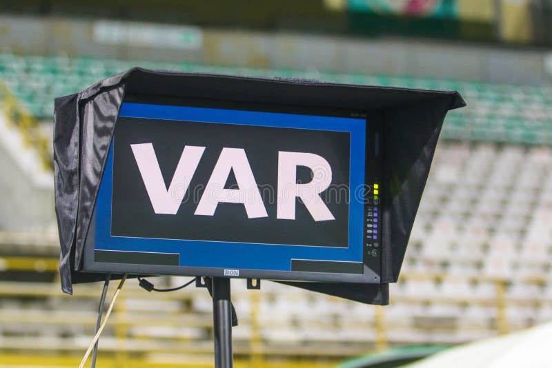 System Video Assistant Referee VAR Editorial Stock Image - Image of ...