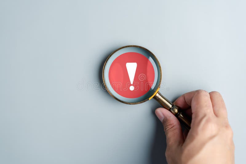 System Warning Caution Sign for Notification Error and Maintenance ...