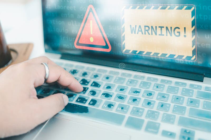 System Warning Hacked Alert, Protection Against Personal Data Hacking ... System Warning Hacked Alert, Protection Against Personal Data Hacking ...