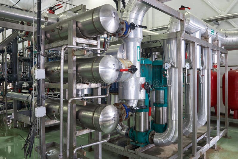 System of water treatment stock photo. Image of cans - 125468696