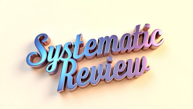 Systematic Review Graphic Featuring Modern Typographic Design on ...