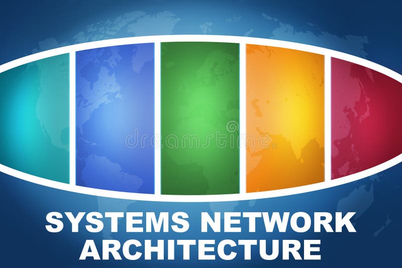 Systems Network Architecture Stock Illustration - Illustration of cloud ...