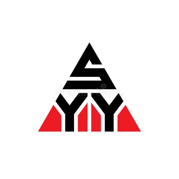 SYY Triangle Letter Logo Design with Triangle Shape. SYY Triangle Logo ...