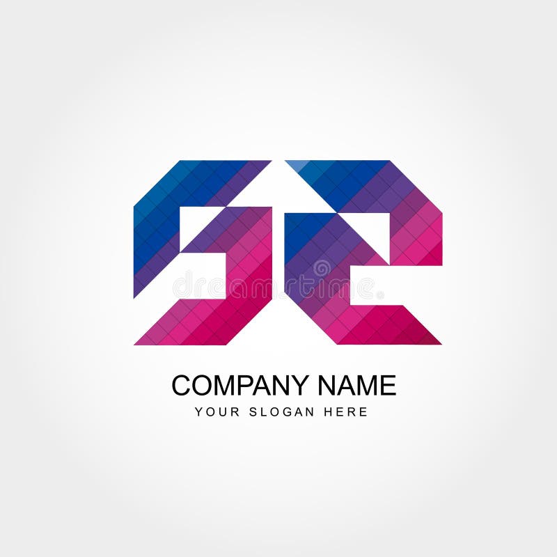 SZ Brief Logo Design vector illustratie. Illustration of illustratie ...