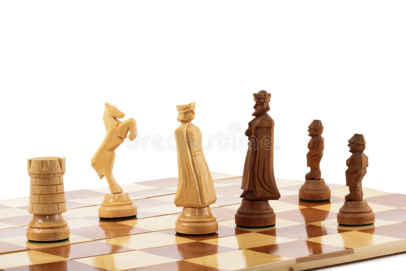 Szachy na szachownicy obraz stock. Obraz złożonej z szachownica - 4801565