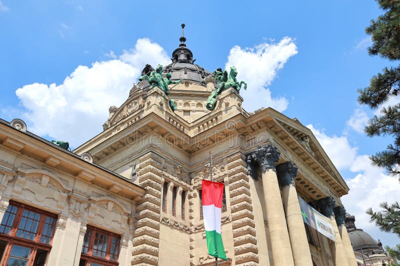 Szechenyi Spa and Swimming Pool in Budapest, Hungary Stock Image ...