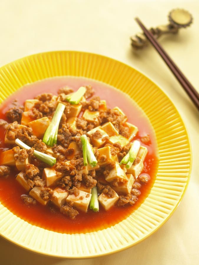 Szechuan dish ma-po tofu stock image. Image of gourmet - 12147017