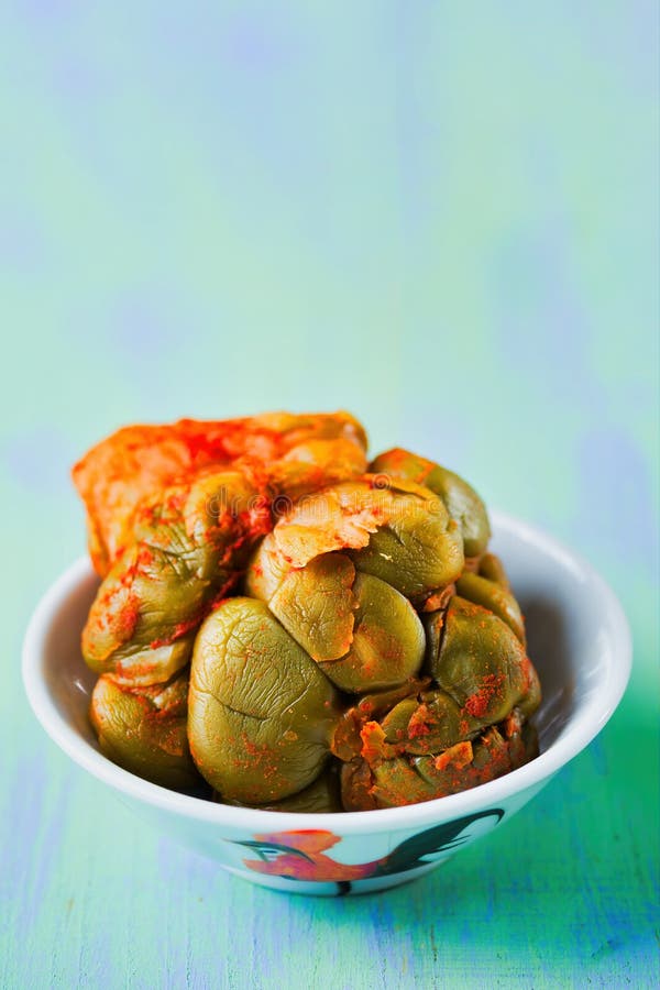 Preserved Vegetable on Shelf Stock Image - Image of cooking, brown ...