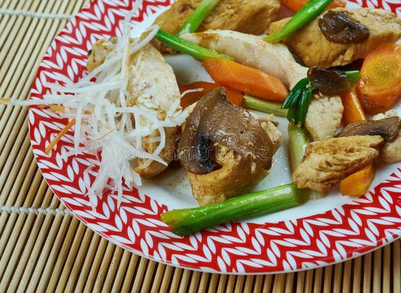 Chengdu Chicken stock image. Image of teriyaki, vegetable - 102871643